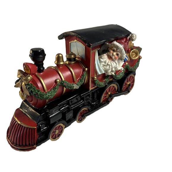 Musical Train | Holiday | Vintage 99s Musical Santa Train 11 Lights Up ...
